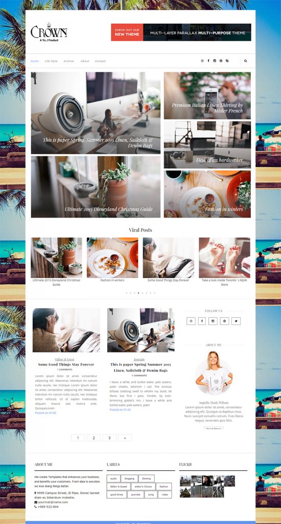 Trendy Blog Templates & Themes | Free & Premium
