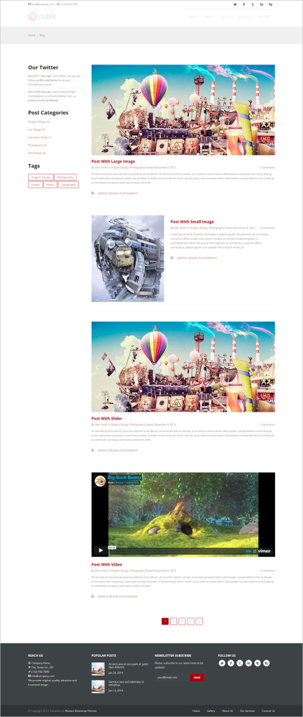 10+ Business Blog Templates Free & Premium Themes