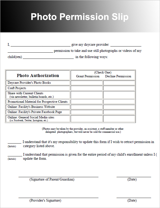 36+ Permission Slip Templates Free PDF, Doc Formats