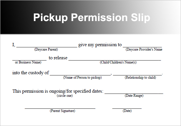 36+ Permission Slip Templates Free PDF, Doc Formats