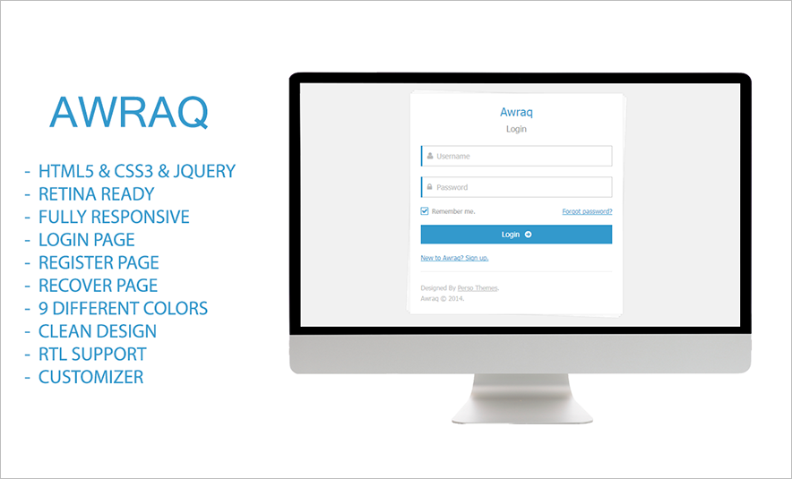 HTML5 Login Page Template & Form | Free & Premium Templates