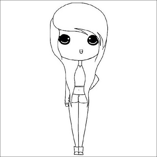 12+ Printable Chibi Drawing Templates Free Design Ideas