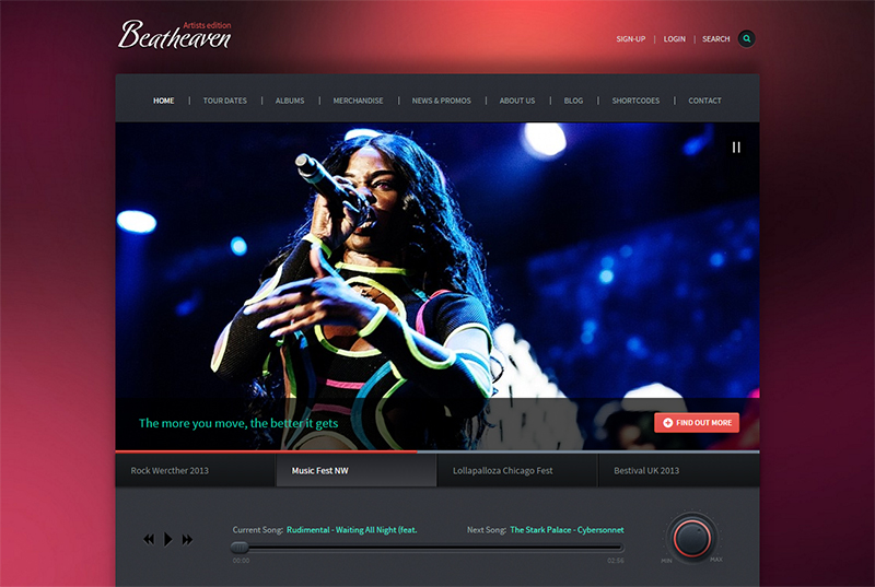 19+ Music HTML5 Website Templates Free & Premium Themes