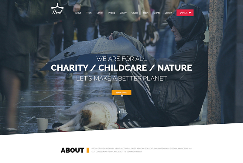 16+ Charity Html5/Css3 Website Templates - Creative template