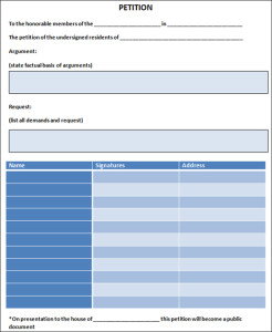 13+ Free Printable Petition Templates Word, PDF Documents
