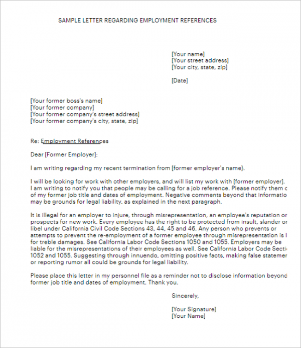 50+ Sample Reference Letter Templates Free Word, PDF, Doc Formats