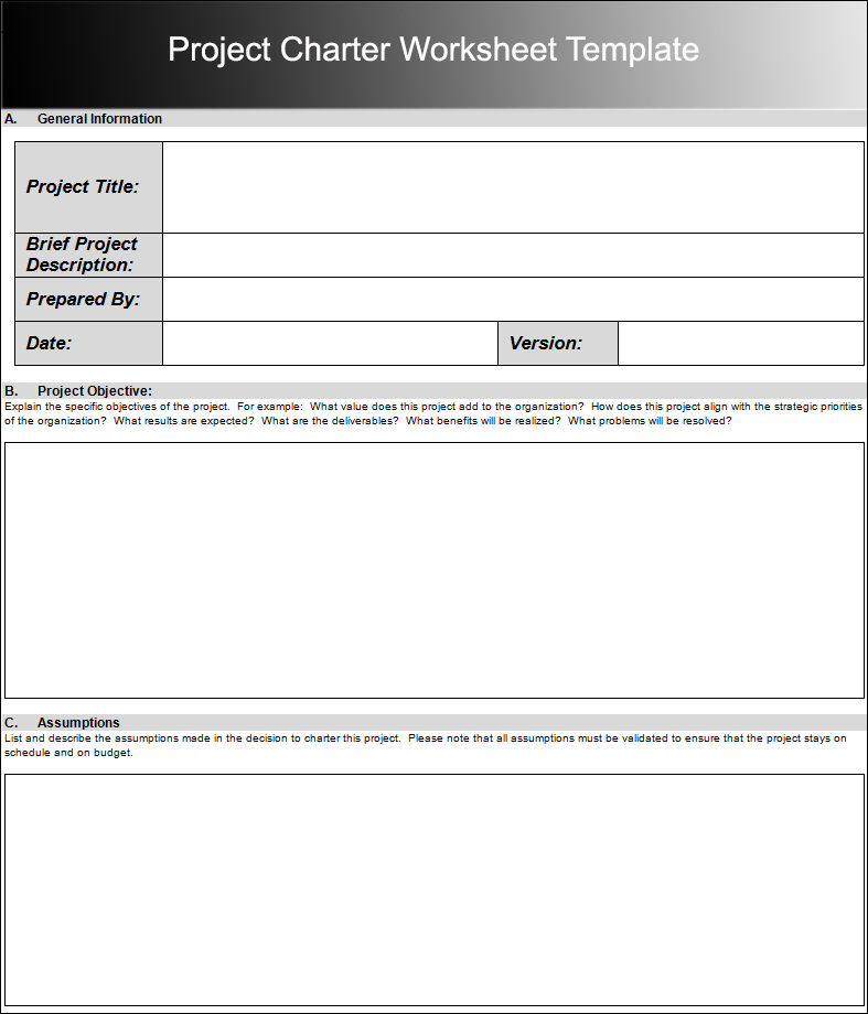 8+ Project Charter Templates Free Word, PDF, Excel Formats