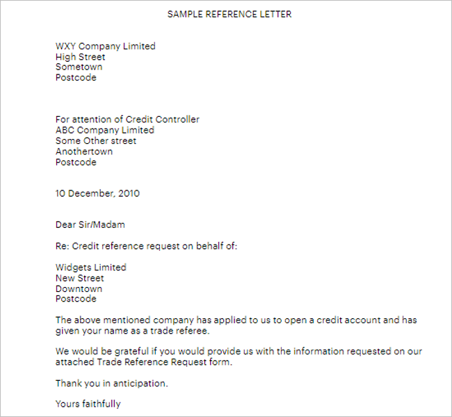 50+ Sample Reference Letter Templates Free Word, PDF, Doc Formats