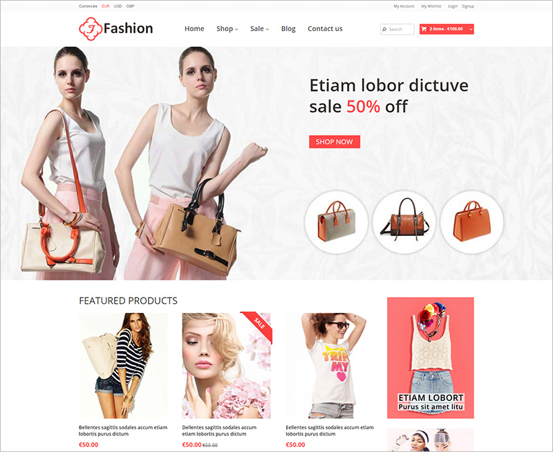 HTML Fashion Website Templates | Free & Premium
