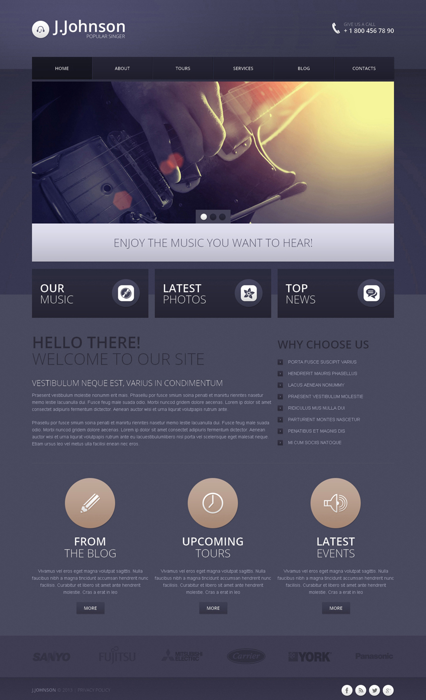 6 Music Drupal Themes & Templates Free Download | Creative Template