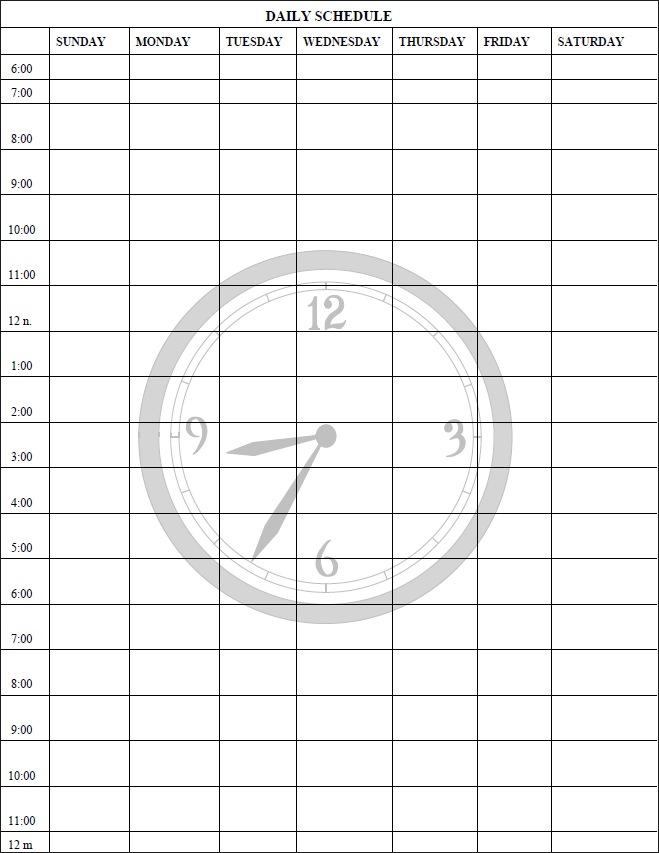 31+ Daily Work Schedule Templates Free PDF, Excel, Word Download