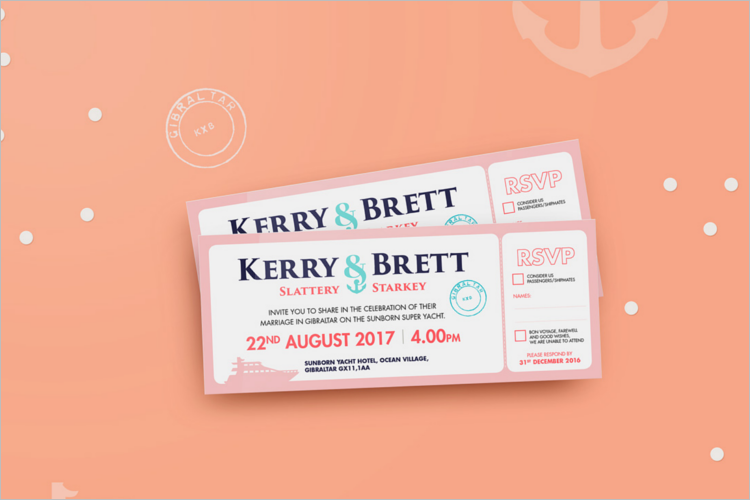 27+ Boarding Pass Invitation Templates - Free PSD Format Download