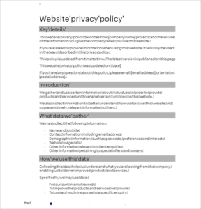 13+ Privacy Policy Templates | Free PDF Samples, Examples