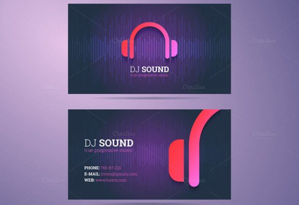 32+ Free DJ Business Cards Download - Creativetemplate