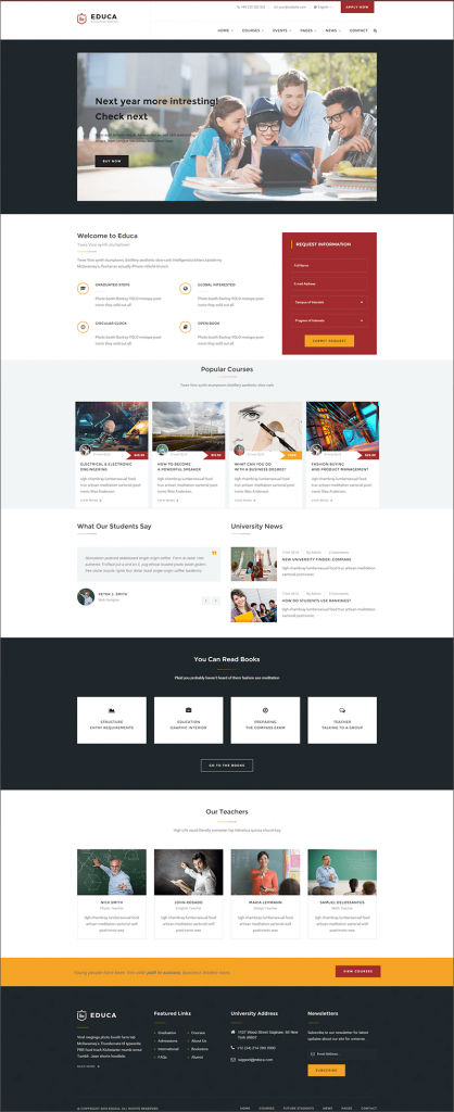 Education Bootstrap Templates Free & Premium Themes