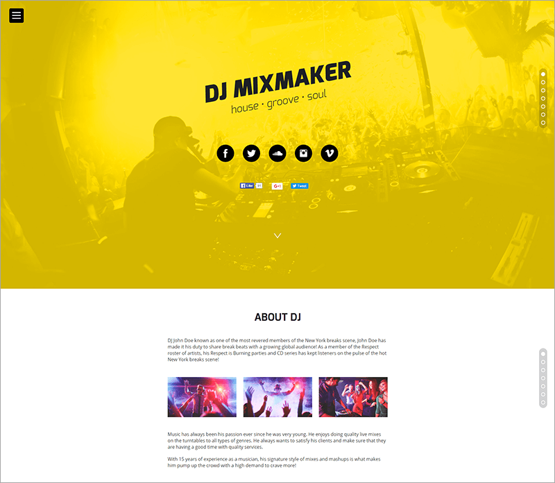 15+ DJ HTML Website Templates Free Website Themes