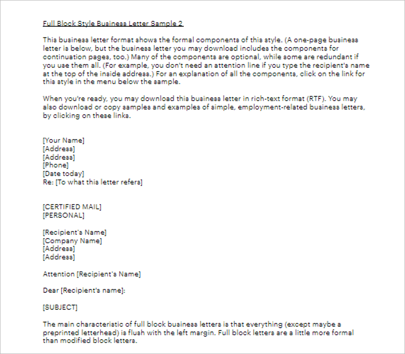 40+ Formal Letter Templates Free Word, PDF Formats