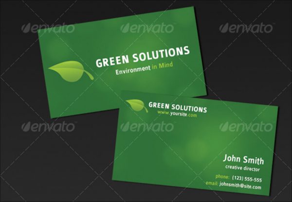 11+ Environment Business Card Templates Free Designs
