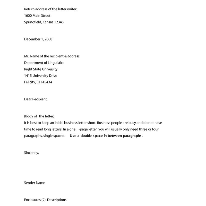 40+ Formal Letter Templates Free Word, PDF Formats