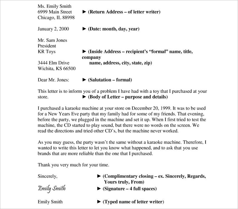 40+ Formal Letter Templates Free Word, PDF Formats