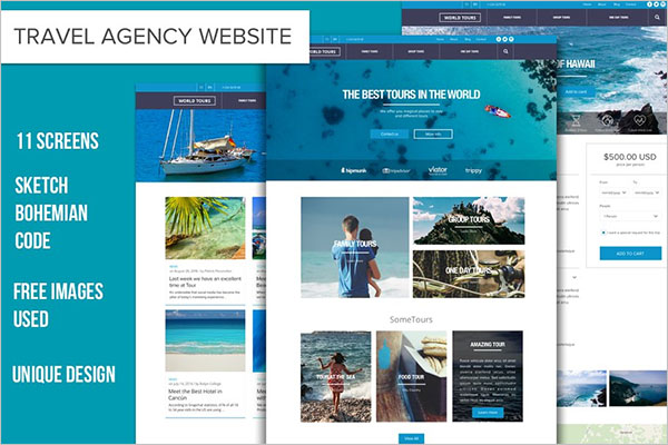 10+ Travel Agency Website Templates & Themes Free Download