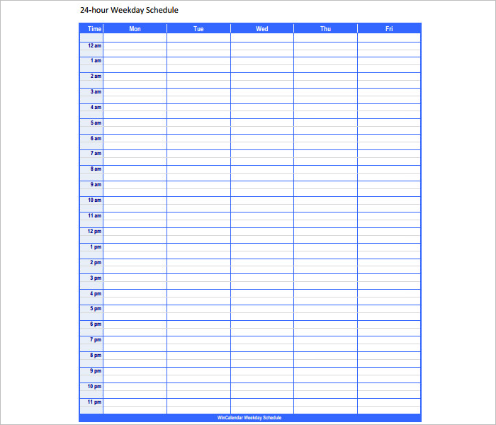 31+ Daily Work Schedule Templates Free PDF, Excel, Word Download