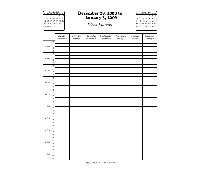 31+ Daily Work Schedule Templates Free PDF, Excel, Word Download