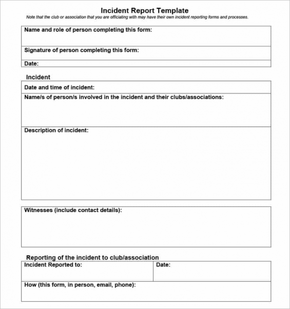 24+ Printable Police Report Templates Free PDF, Word Formats