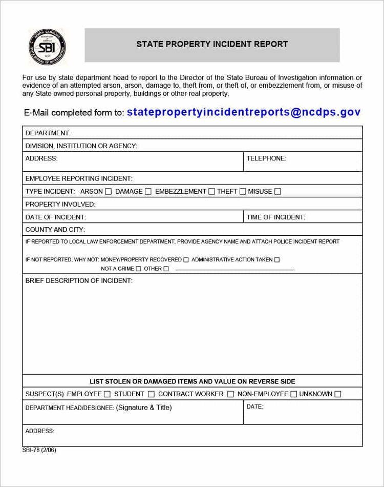 24+ Printable Police Report Templates Free PDF, Word Formats