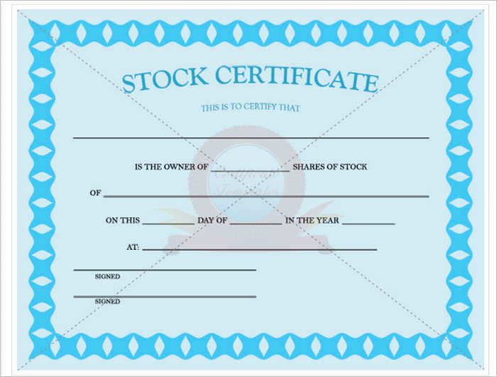 42+ Stock Certificate Templates Free Word, PDF, Excel Formats
