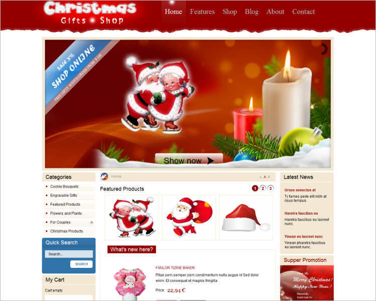 18+ Christmas Website Templates Free & Premium Themes