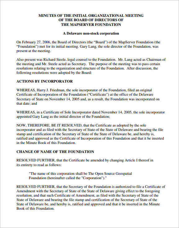 36+ Free Meeting Minutes Templates Word, PDF, Docs