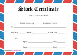 42+ Stock Certificate Templates Free Word, PDF, Excel Formats