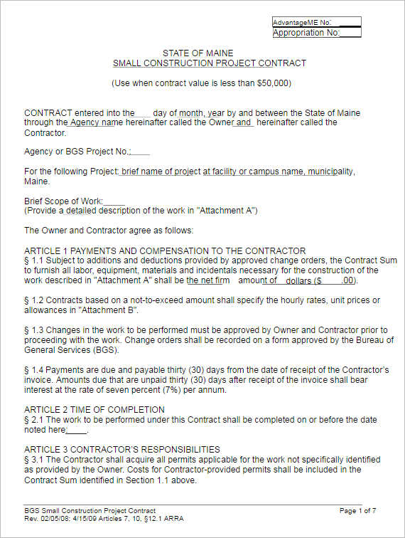 28+ Construction Contract Form Templates Free PDF, Doc, Word Samples