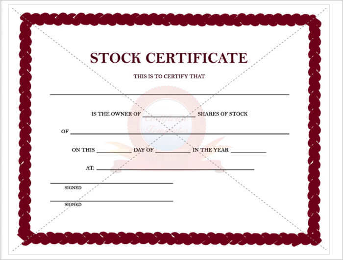 42+ Stock Certificate Templates Free Word, PDF, Excel Formats