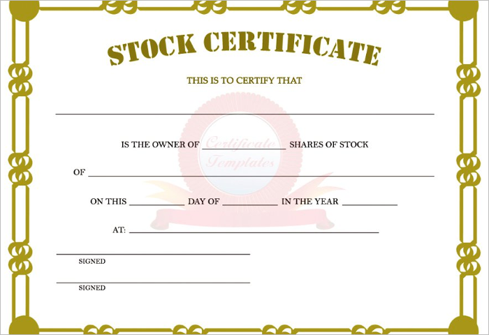 42+ Stock Certificate Templates Free Word, PDF, Excel Formats