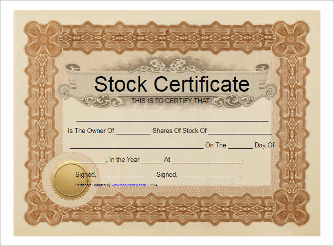42+ Stock Certificate Templates Free Word, PDF, Excel Formats