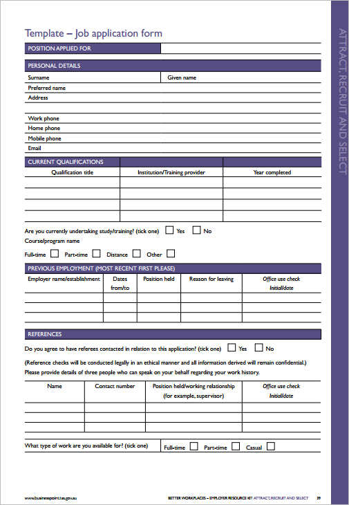 22+ Employment Application Form Template Free Word, PDF Formats