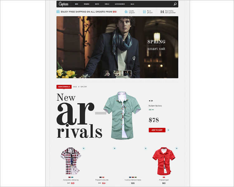 10+ Ecommerce HTML5 Templates Free Website Themes
