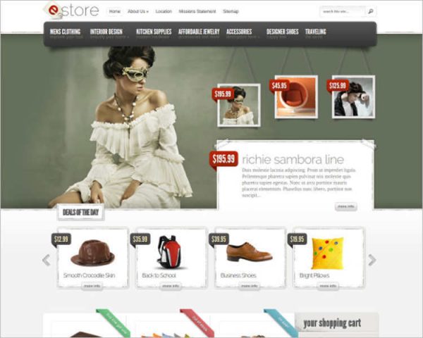 PHP Ecommerce Website Templates || Free & premium