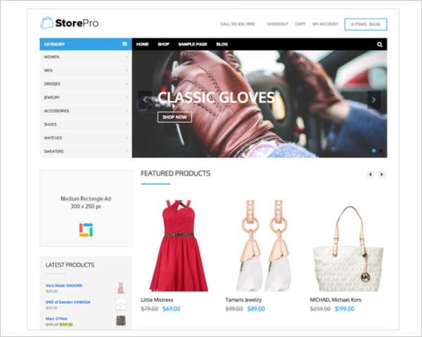 PHP Ecommerce Website Templates || Free & premium