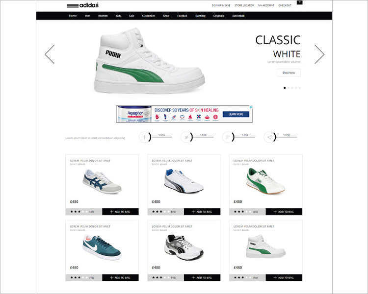 10+ Ecommerce HTML5 Templates Free Website Themes