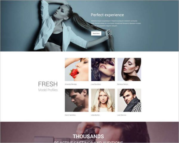 45+ Model Agency Website Templates Free Website Themes
