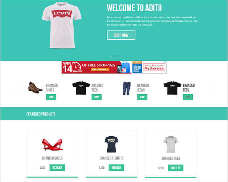 10+ Ecommerce HTML5 Templates Free Website Themes
