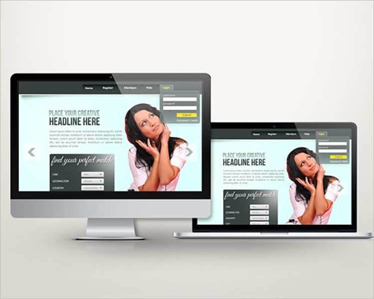 9+ Free Dating Landing Page Templates