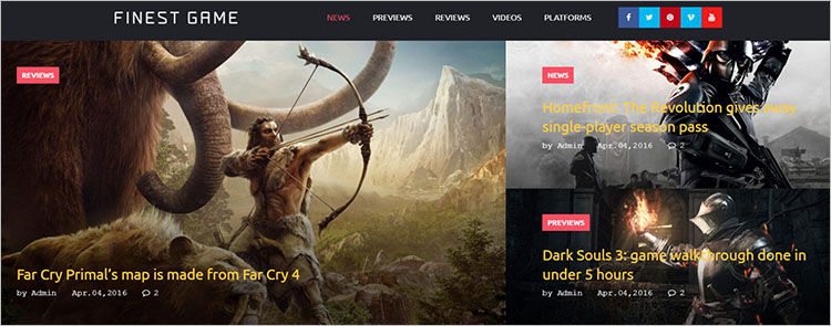21+ Gaming Themes & Templates Free & Premium Website Templates