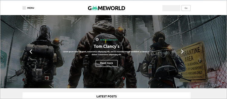 21+ Gaming Themes & Templates Free & Premium Website Templates