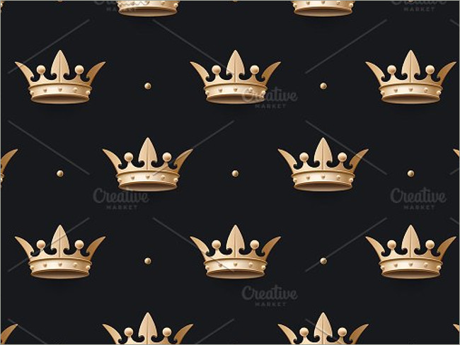 16+ Printable Gold Crown Patterns Free Designs | Creative Template
