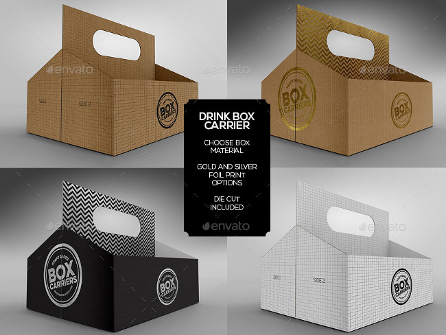 102+ Realistic Food Box Mockups Free PSD Templates