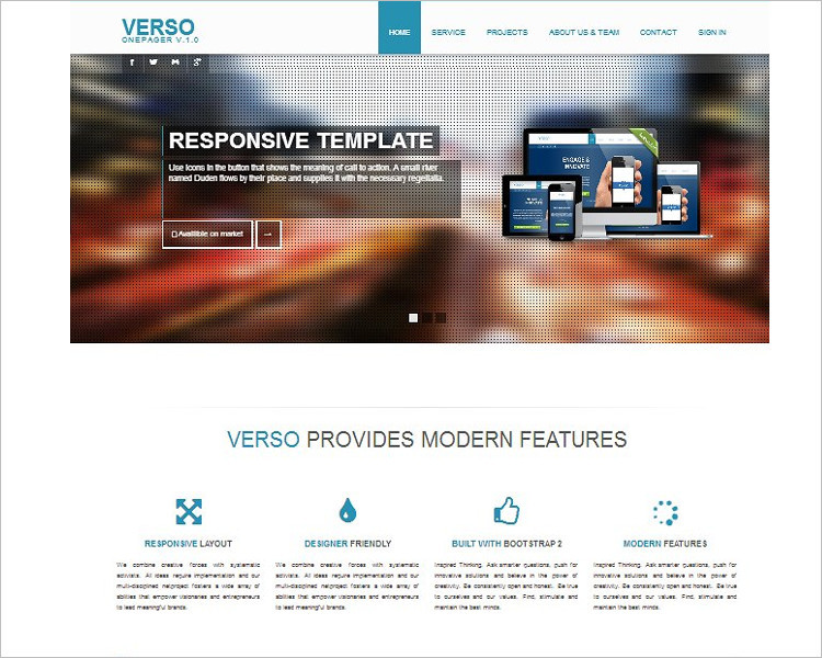 36+ Best Single Page Website Templates Free Download
